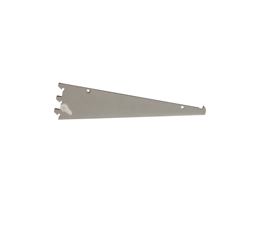 Shelf Bracket, A-Line, Heavy Duty, 10"-14", w/ front lip, Cam Lock, Ch ...
