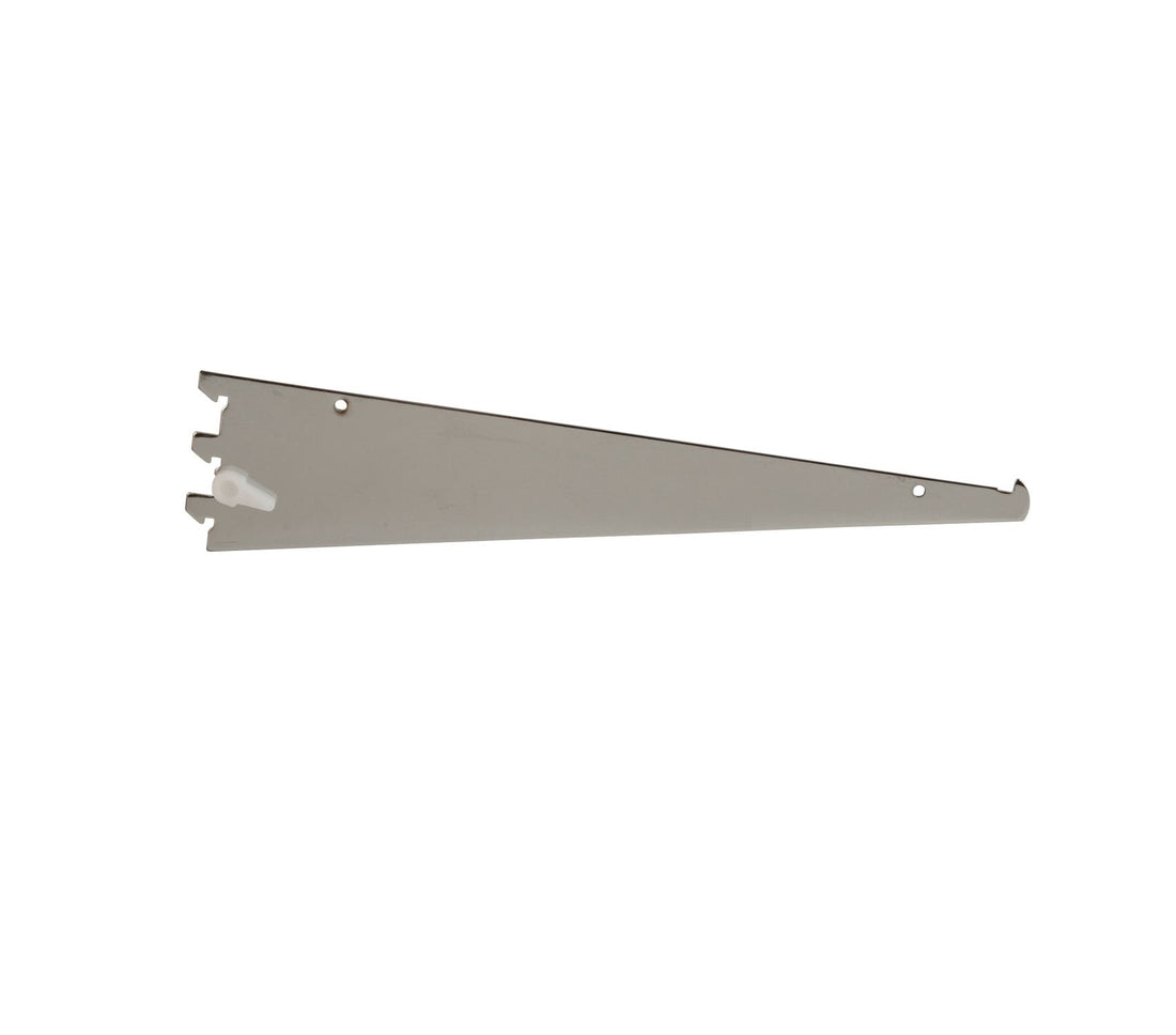Shelf Bracket, A-Line, Heavy Duty, 10"-14", w/ front lip, Cam Lock, Ch ...