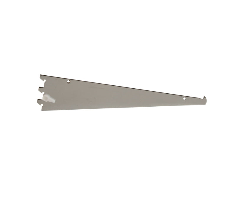 Shelf Bracket, A-Line, Heavy Duty, 10"-14", w/ front lip, Cam Lock, Ch ...