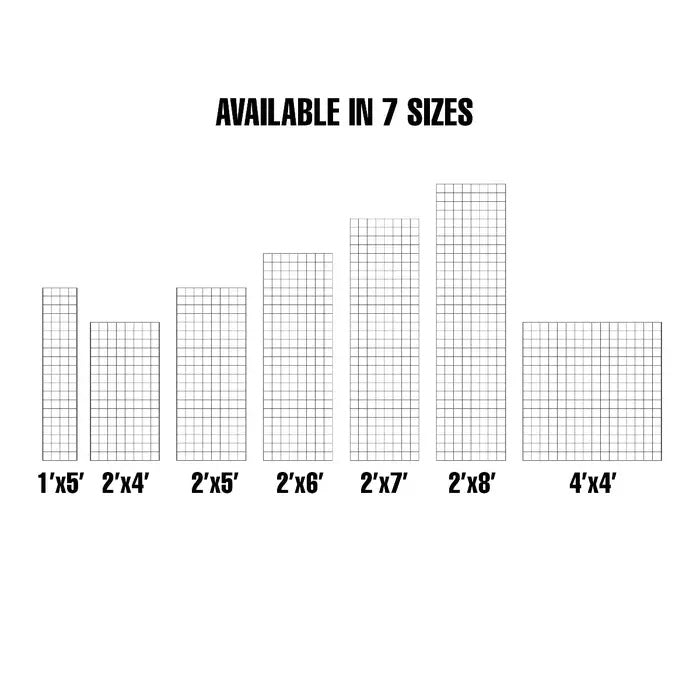 Grid Panel, 1' x 5', White - Sold in full boxes only, 3 per box. Box p ...