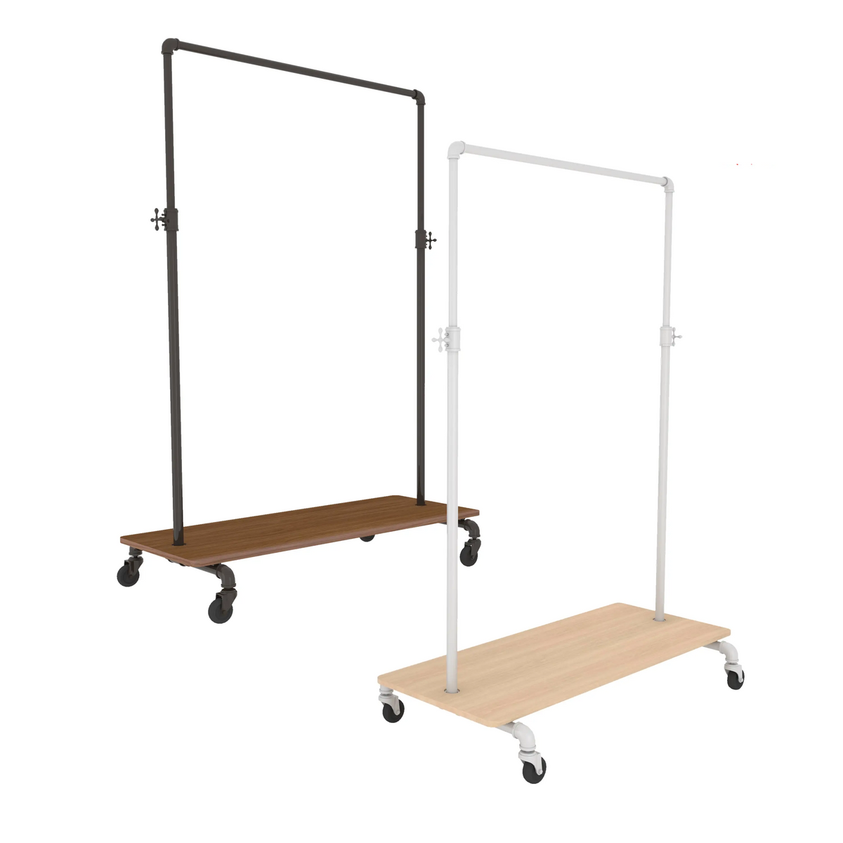 Pipeline Adjustable Ballet Bar Rack with Base Shelf| capitolhardwarellc.com