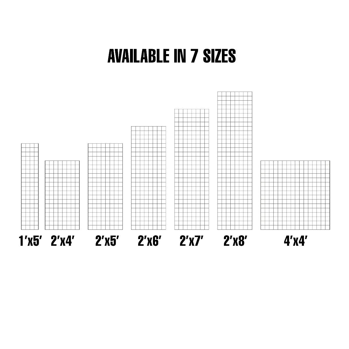 Grid Panel, 1' x 5', Chrome - Sold in full boxes only, 3 per box. Box ...