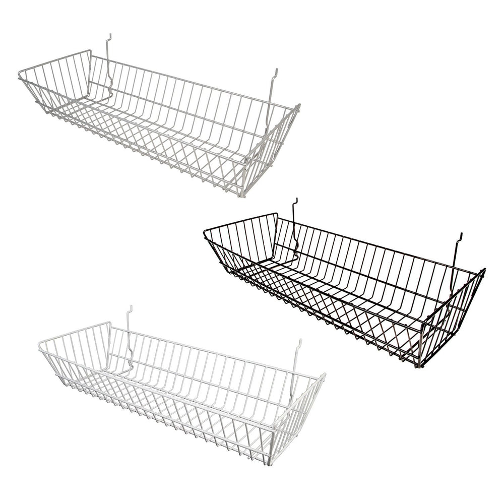 All Purpose Trough Style Retail Display Basket, 24" x 10" x 5 ...