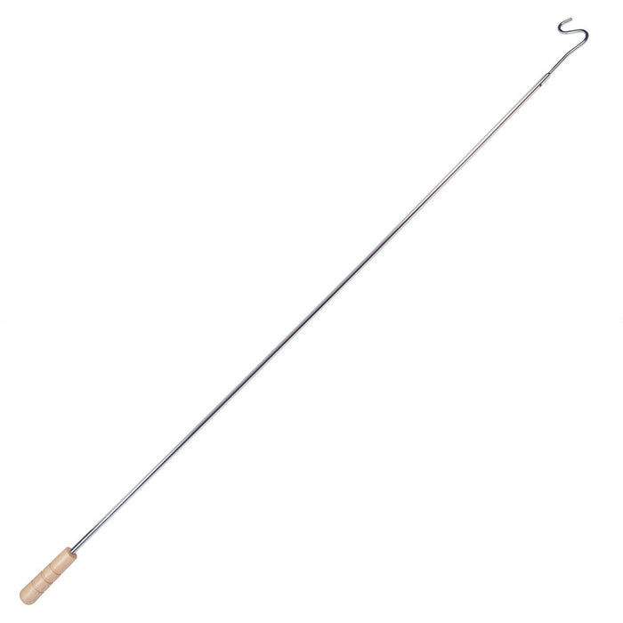 Hanger Retriever W/ Wooden Handle, 54"L, Chrome| capitolhardwarellc.com
