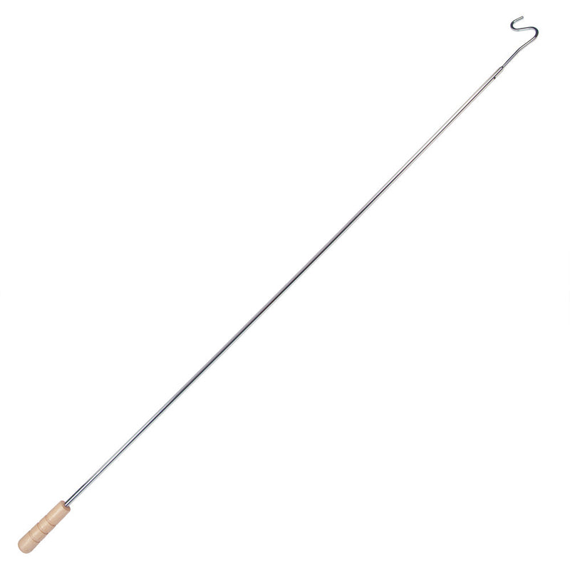 Hanger Retriever W/ Wooden Handle, 54"L, Chrome| capitolhardwarellc.com