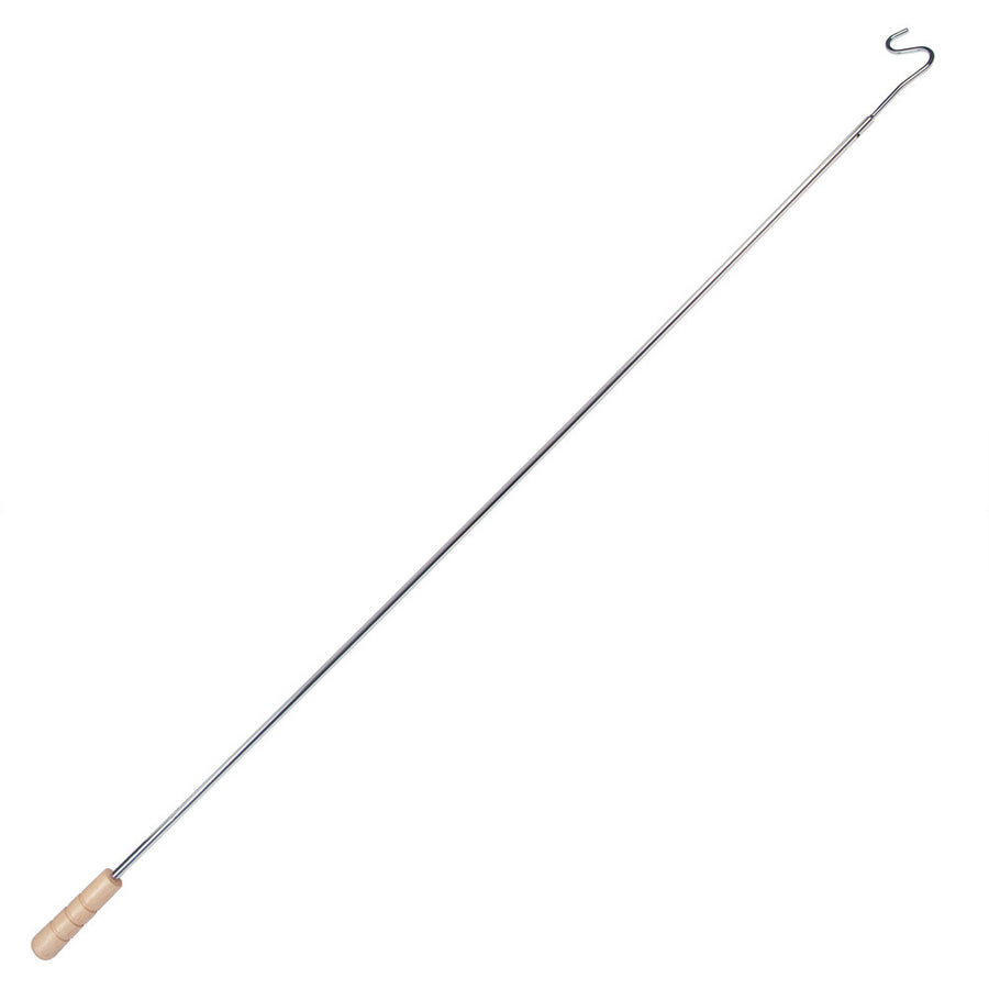 Hanger Retriever W/ Wooden Handle, 54"L, Chrome| capitolhardwarellc.com