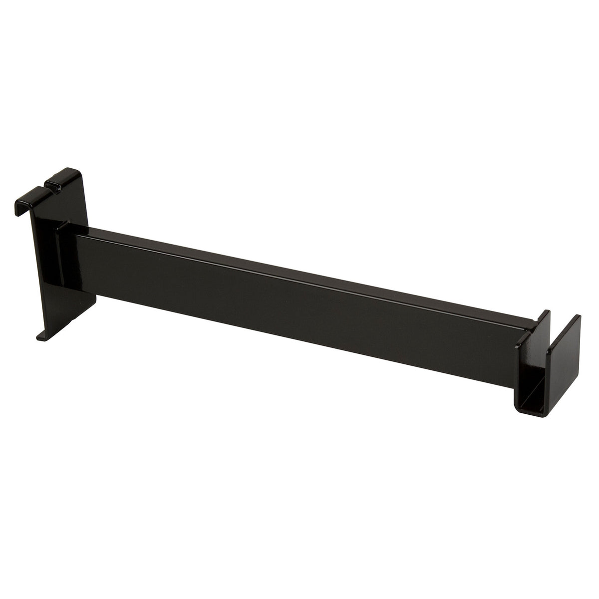 Hangrail Bracket, For Grid, 12", Holds Rectangular Tube, Black ...