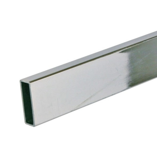 Hangrail, Rectangular Tubing, 96"L, Chrome| capitolhardwarellc.com