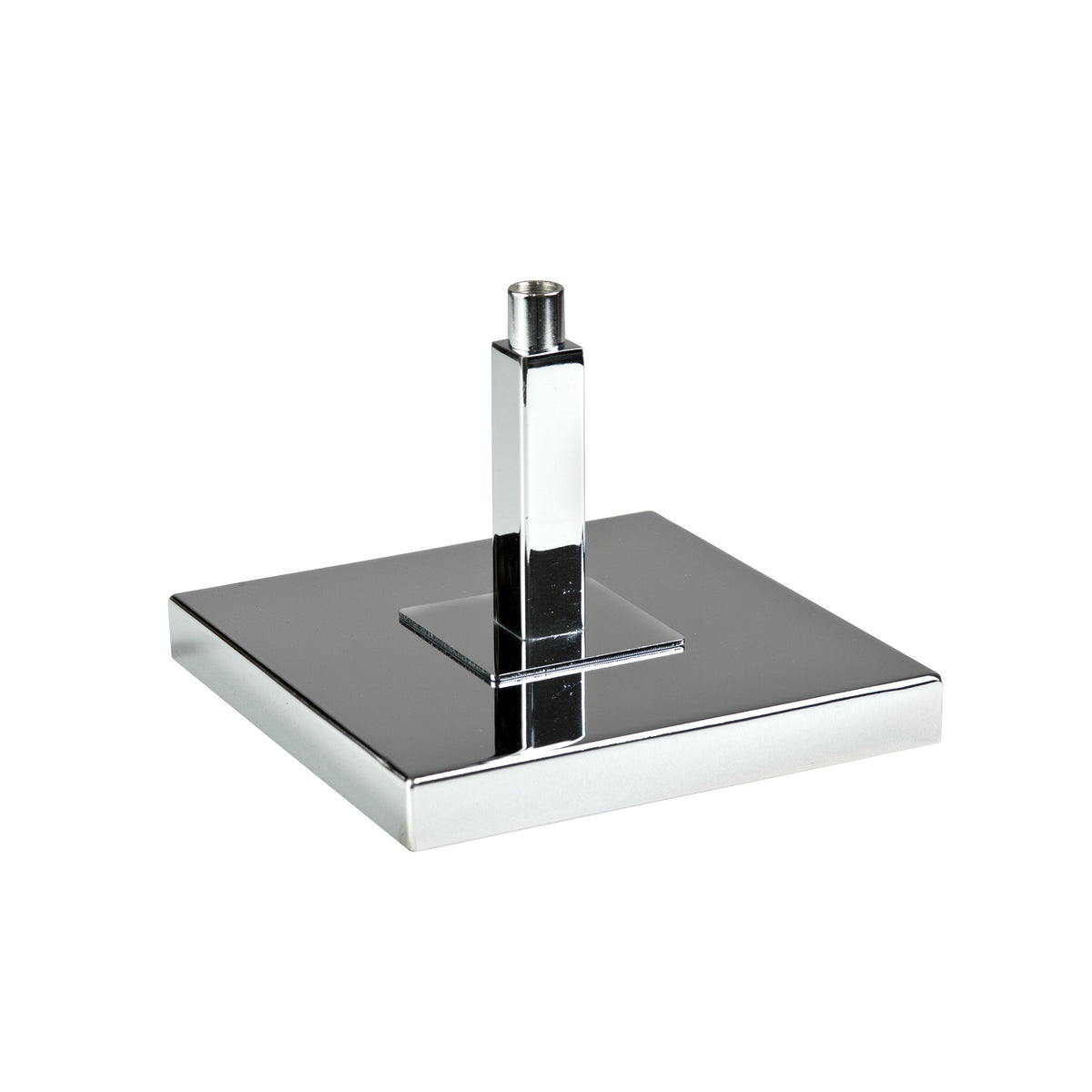 Square Base for Countertop Display, 8" Dia, fits 5/8" upright, Chrome ...